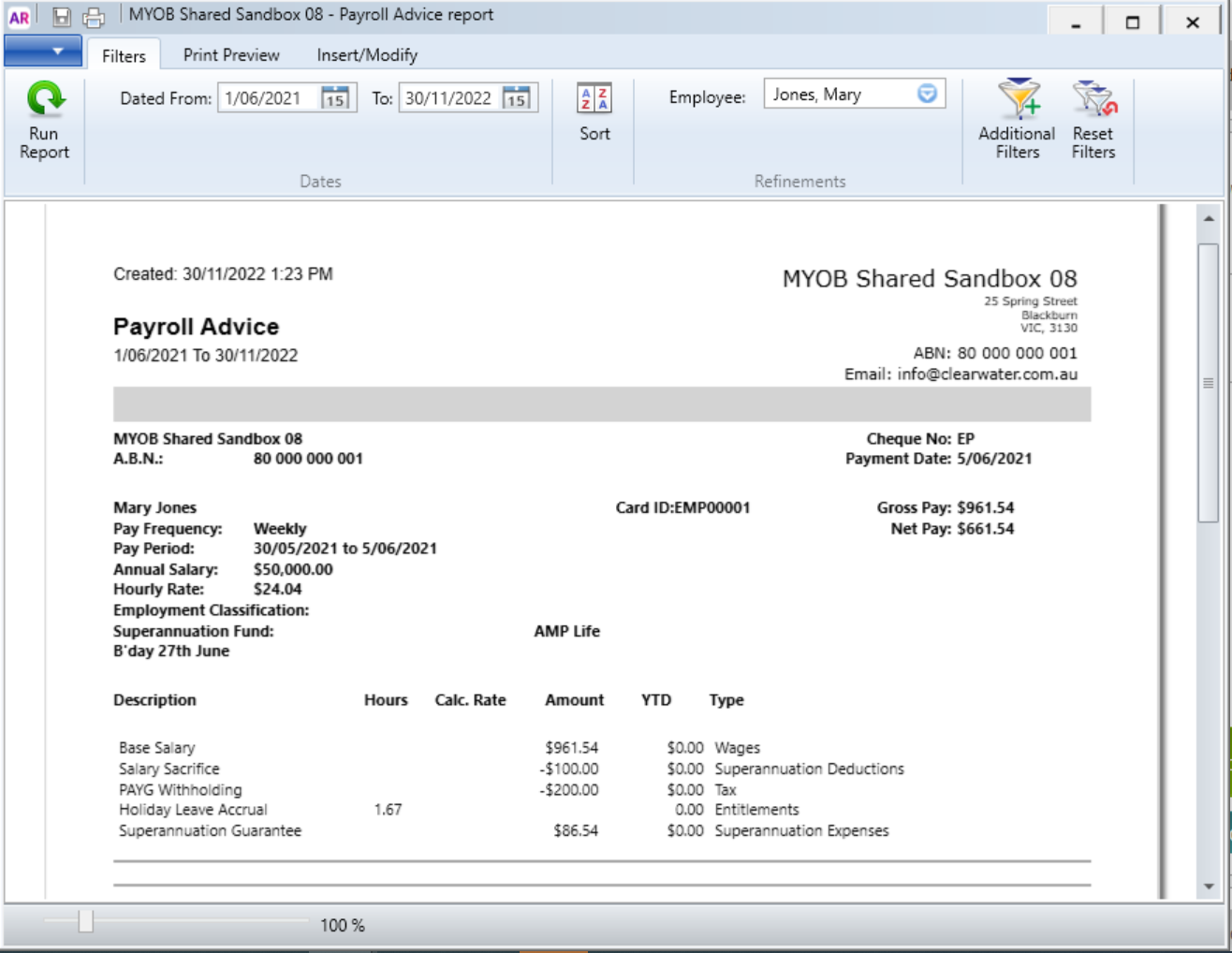 Employee Payroll Advice endpoint – Support for the MYOB family of SME ...